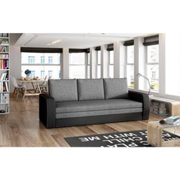 Pharao24.de Dreisitzer Sofa Ausziehsofa Bicolor Stoffbezug
