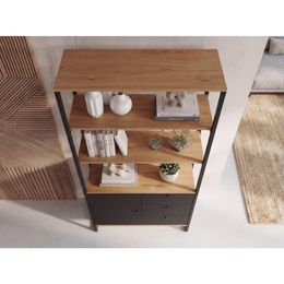 Pharao24.de Standregal Schrank Regal mit Schubladen und T&uuml;r