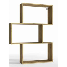 Pharao24.de H&auml;ngeregal Wohnzimmer Regal geringe Tiefe Zickzack Design