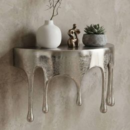 Pharao24.de Wandkonsole Wandablage Aluminium Skulptural
