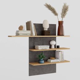 Pharao24.de H&auml;ngeregal Wohnzimmerregal in modernem Design 120 cm breit