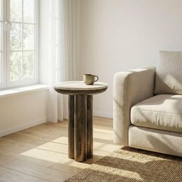 Pharao24.de Designtisch Pflanzens&auml;ule Rund Metallgestell