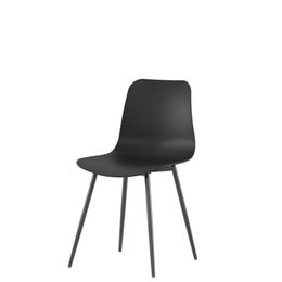 Pharao24.de Essstuhl Stuhl K&uuml;che in Schwarz 85 cm hoch (4er Set)