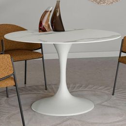 Pharao24.de Essenstisch K&uuml;chen Tisch in Wei&szlig; und modernem Design
