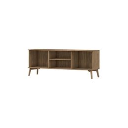 Pharao24.de TV Sideboard Fernsehboard Offene F&auml;cher auf Auf Standf&uuml;&szlig;en