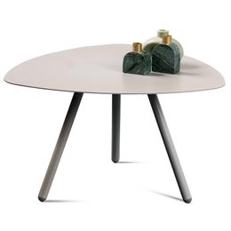 Pharao24.de Wohnzimmertisch Couchtisch in Wankelform aus Metall