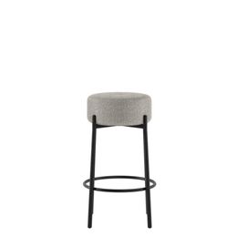Pharao24.de Barstuhl Designbarhocker in Hellgrau und Schwarz (2er Set)