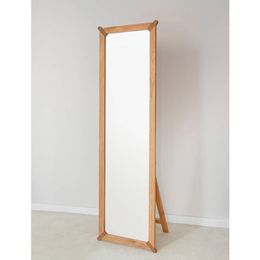 Pharao24.de Standspiegel Designerstandspiegel mit Holzrahmen aus Eiche Massivholz