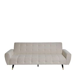 Pharao24.de 3er Sofa Schlafsofa in Offwhite mit Schlaffunktion