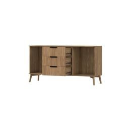 Pharao24.de Anrichte Kommode Lamellenfront Modernes Design