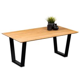 Pharao24.de Sofatisch Holztisch in modernem Design 110 cm breit