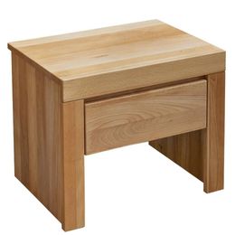 Pharao24.de Nachtkommode Nachtschrank in modernem Design mit Wangengestell