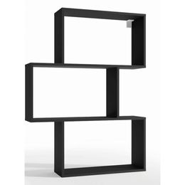Pharao24.de B&uuml;cherregal Treppenregal Wandmontage 3 F&auml;cher