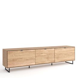 Pharao24.de TV Sideboard Fernsehschrank in Eichefarben 210 cm breit
