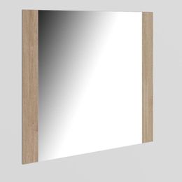 Pharao24.de Garderobenspiegel Flurspiegel f&uuml;r die Wandmontage mit Holzwerkstoffrahmen