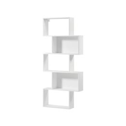 Pharao24.de Standregal Wohnzimmerregal Wei&szlig; Modernes Design