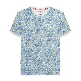 Lambretta - "SS25" T-Shirt f&uuml;r Herren (Grau/Marineblau)