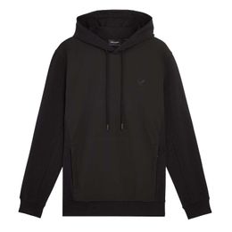 Lyle & Scott Lyle & Scott - "Hybrid" Kapuzenpullover f&uuml;r Herren, Zum &Uuml;berziehen, Softshell (Schwarz)