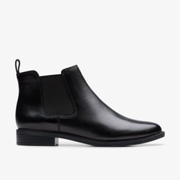 Clarks Taylor Shine Schwarz/Schwarz Stiefel