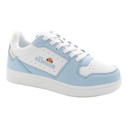 Ellesse - "Nole" Athletisch Sneaker f&uuml;r Damen (Wei&szlig;/Himmelblau Gewaschen)