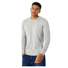 Jack Wills - "Seabourne" Pullover f&uuml;r Herren, Rundhalsausschnitt (Helles Aschgrau meliert)