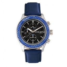 Breed Maverick Chronograph Lederarmbanduhr mit Datum