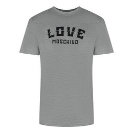 Love Moschino - T-Shirt f&uuml;r Herren, Logo (Grau)