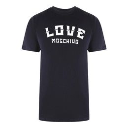 Love Moschino - T-Shirt f&uuml;r Herren, Logo (Dunkles Marineblau)
