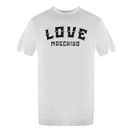 Love Moschino - T-Shirt f&uuml;r Herren, Logo (Wei&szlig;)
