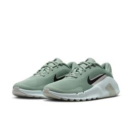 Nike Damen Trainingsschuh "Flex Train", Gr. 41steam, schwarz, light silber, barely gr&uuml;n, Synthetik, Textil, Schuhe, ideal f&uuml;r Gym und Fitnessstudio