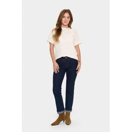 Saint Tropez T-Shirt in lockerer Passform white