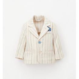 MINIBANDA Jungen Sakko "BABY BOY JACKET", beige, Gr. 80, 59% Polyester, 39% Baumwolle, 2% Elasthan, Sakkos