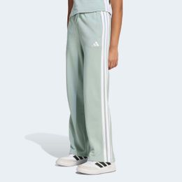 M&auml;dchen Sporthose "ESSENTIALS"wonder sage, wei&szlig;,, Gr. 170, adidas Sportswear, Obermaterial: 55% Baumwolle, 36% Polyester, 9% Viskose, Hosen, f&uuml;r