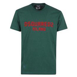Dsquared2 - "Milano" T-Shirt f&uuml;r Herren, Baumwolle (Gr&uuml;n)