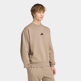 Herren Sweatshirt "M FEELCOZY SWT"khaki six, schwarz, Gr. S, adidas Sportswear, Obermaterial: 70% Baumwolle, 30% Polyester, Sweatshirts