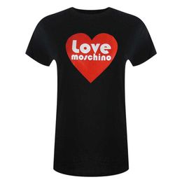 Love Moschino - T-Shirt f&uuml;r Damen, Baumwolle (Schwarz)
