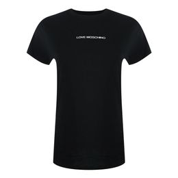 Love Moschino - T-Shirt f&uuml;r Damen, Baumwolle (Schwarz)