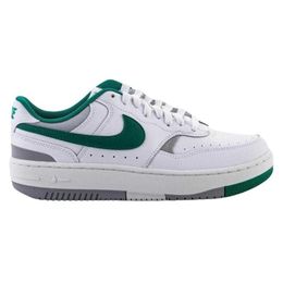 Nike - "Gamma Force" Sneaker f&uuml;r Damen, Leder (Wei&szlig;/Grau/Gr&uuml;n)