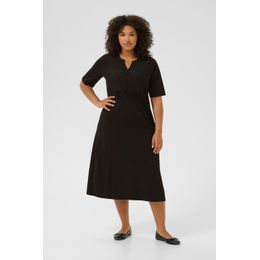 Kaffe Jersey-Kleid in regul&auml;rer Passform black