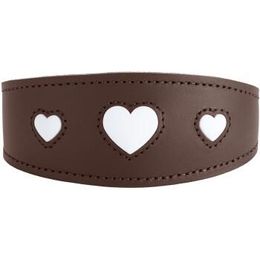 Hunter Windhundhalsband love braun XS-S
