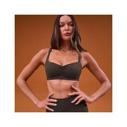 Myprotein MP Damen Tempo Scrunch Minimal Sport-BH &ndash; Kakao - XS