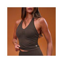 Myprotein MP Damen Tempo Seamless Halter Neck Top &ndash; Kakao - XL