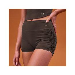 Myprotein MP Damen Tempo Side Scrunch Booty Short &ndash; Kakao - L