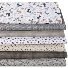 buttinette Patchwork- und Quiltpaket "Katzen", braun-color
