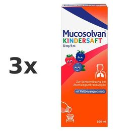 3x Mucosolvan Kindersaft 30 mg/5 ml 100 ml