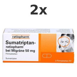 2x SUMATRIPTAN-ratiopharm Filmtabletten Set 2 St