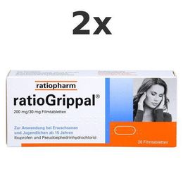 ratiopharm 2x Ratiogrippal 200 mg/30 mg Filmtabletten 20 St