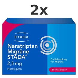 2x Naratriptan Migr&auml;ne STADA 2,5 mg Filmtabletten Set 2 St
