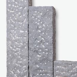 Seltra Natursteine Palisaden GALA RUSTIQUE Granit anthrazit Herkunft China, 10x25 cm, 125 cm