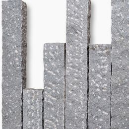 Seltra Natursteine Palisaden GALA RUSTIQUE Granit anthrazit Herkunft China, 8x12 cm, 100 cm